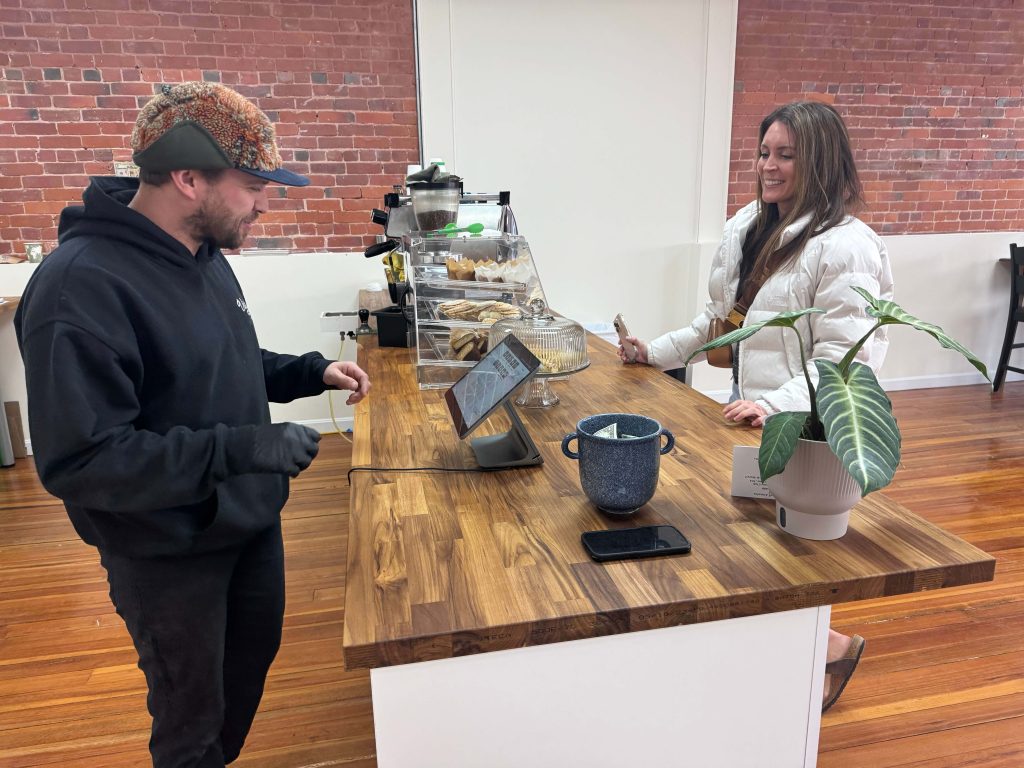 Victoria Coffee All Set Up in Their New Location - Jennifer Shenk